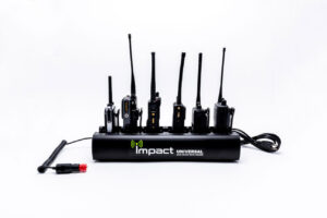 Impact Universal 6 Unit Charger w/ USB - Radio Supply