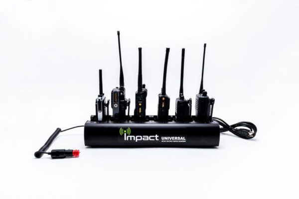 Impact Universal 6 Unit Charger w/ USB - Radio Supply
